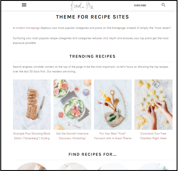 5 Food Blog Themes for WordPress (Metagauss Recommended)